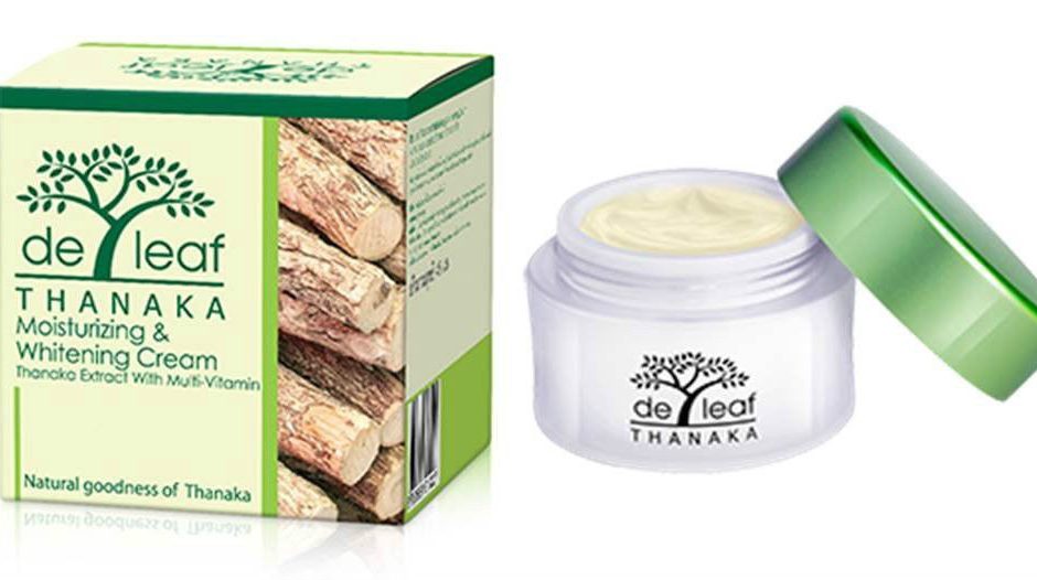 De Leaf Thanaka Moisturizing & Whitening Cream Extract with Multi ...