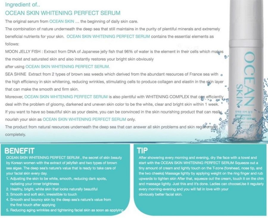 OCEAN SKIN Whitening Perfect Serum 30 ml. - Thailand Best Selling ...