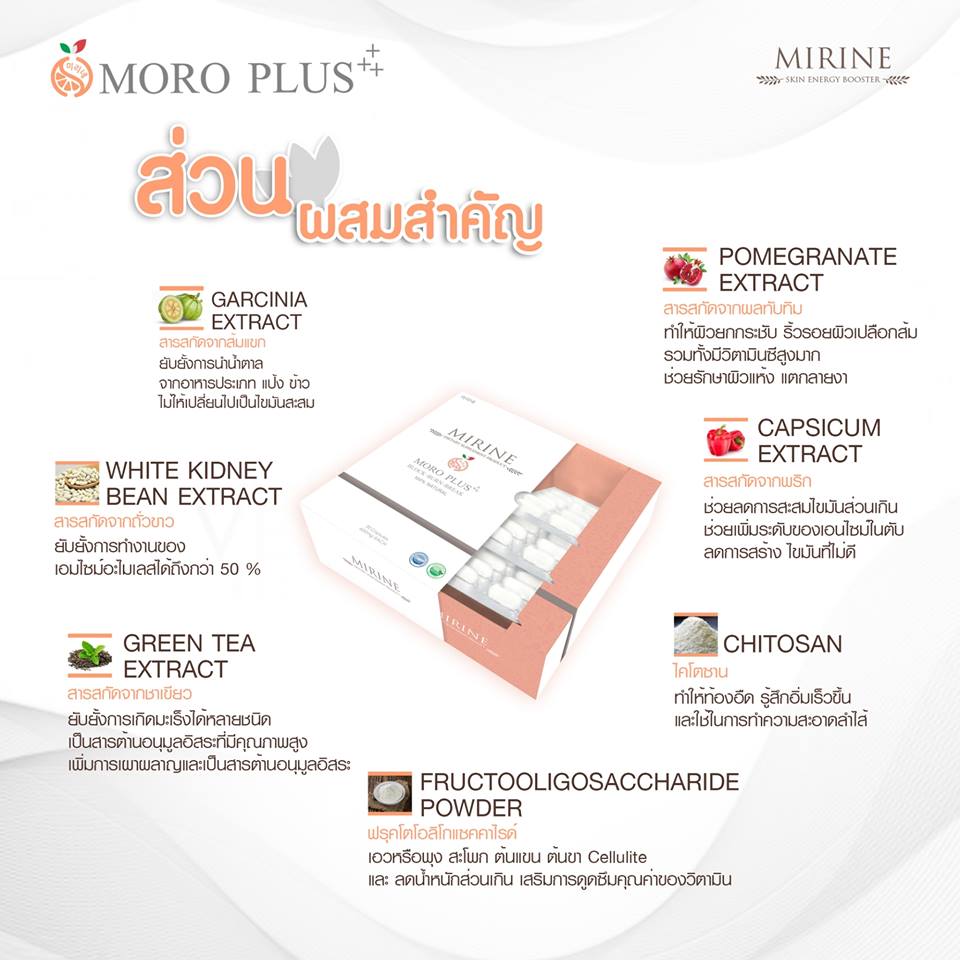 Mirine Moro Plus Dietary Supplement Product – Thailand Best Selling ...