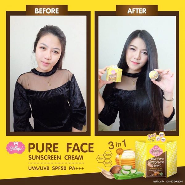 Pure Face Sunscreen Cream by Jellys - Thailand Best Selling Products ...
