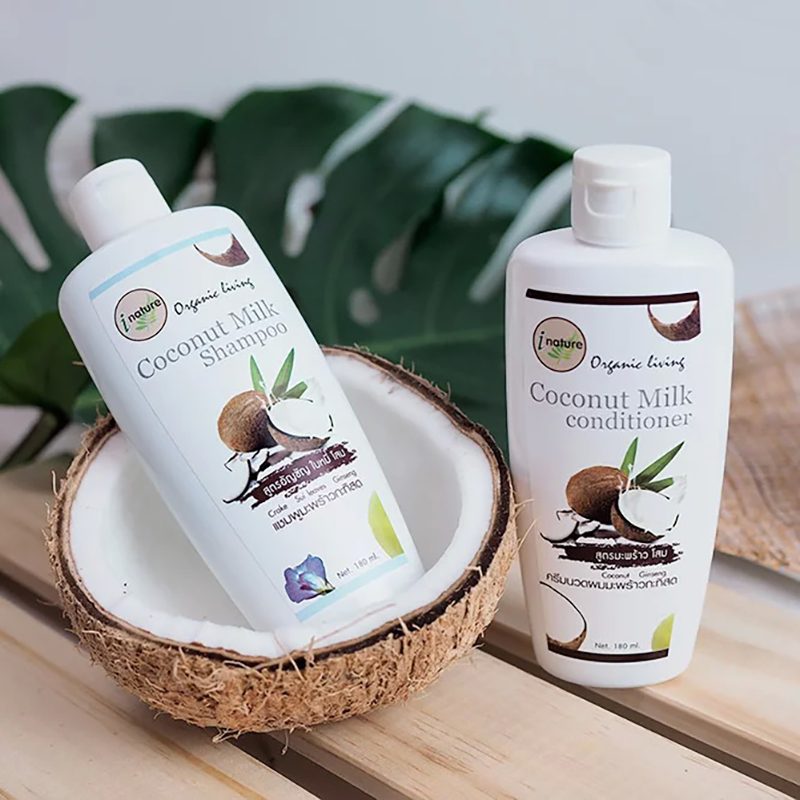 i nature Coconut Milk Shampoo & Conditioner - Thailand Best Selling ...