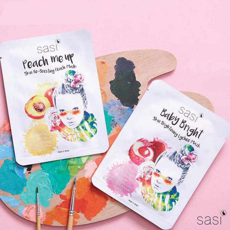 Sasi Baby Bright Skin Brightening Lychee Mask - Thailand Best Selling ...