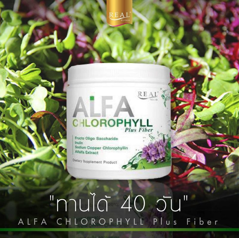 Alfa Chlorophyll Plus Fiber by Real Elixir - Thailand Best Selling ...