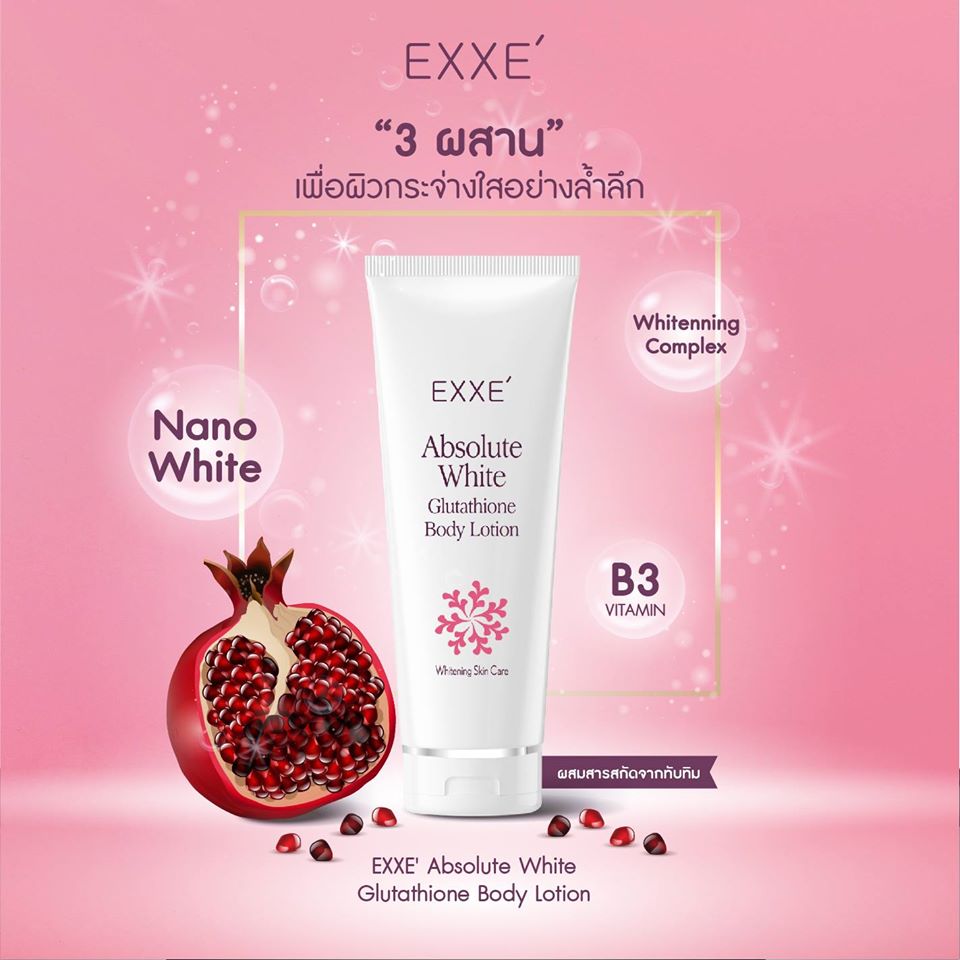 Exxe’ Absolute White Glutathione Body Lotion - Thailand Best Selling ...