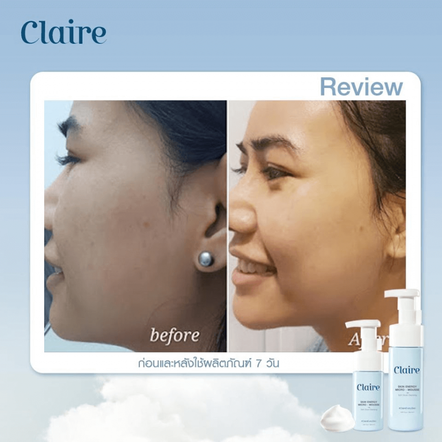 Claire Skin Energy Micro-Mousse - Thailand Best Selling Beauty Products ...