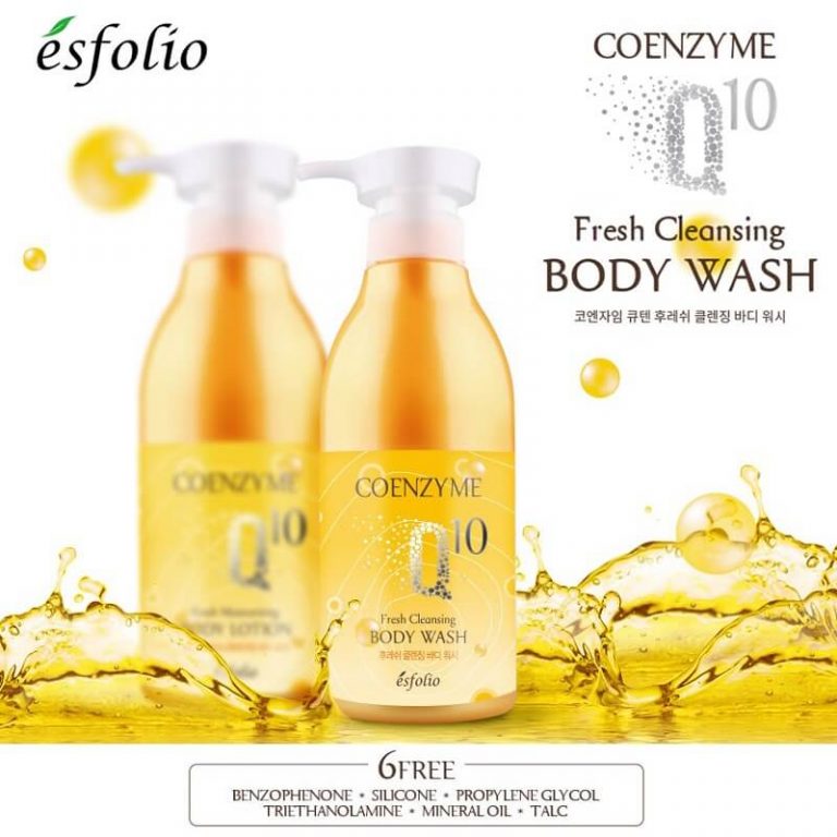 Esfolio Coenzyme Q10 Fresh Cleansing Body Wash - Thailand Best Selling ...