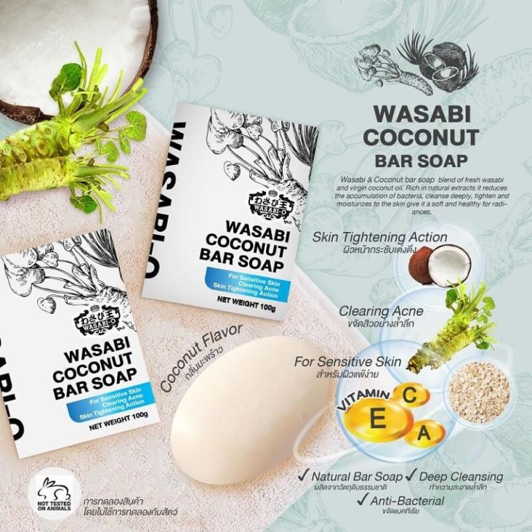 WASABI-O Wasabi & Coconut Bar Soap - Thailand Best Selling Beauty ...